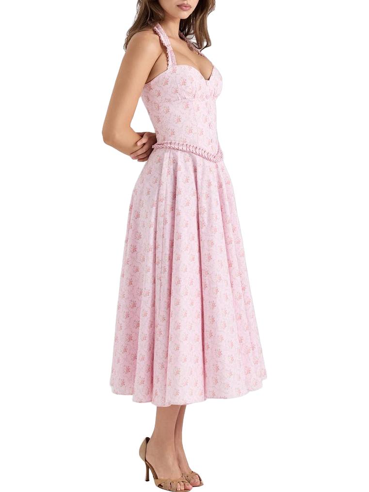 HOUSE OF CB Georgie Halter Neck Midi Dress